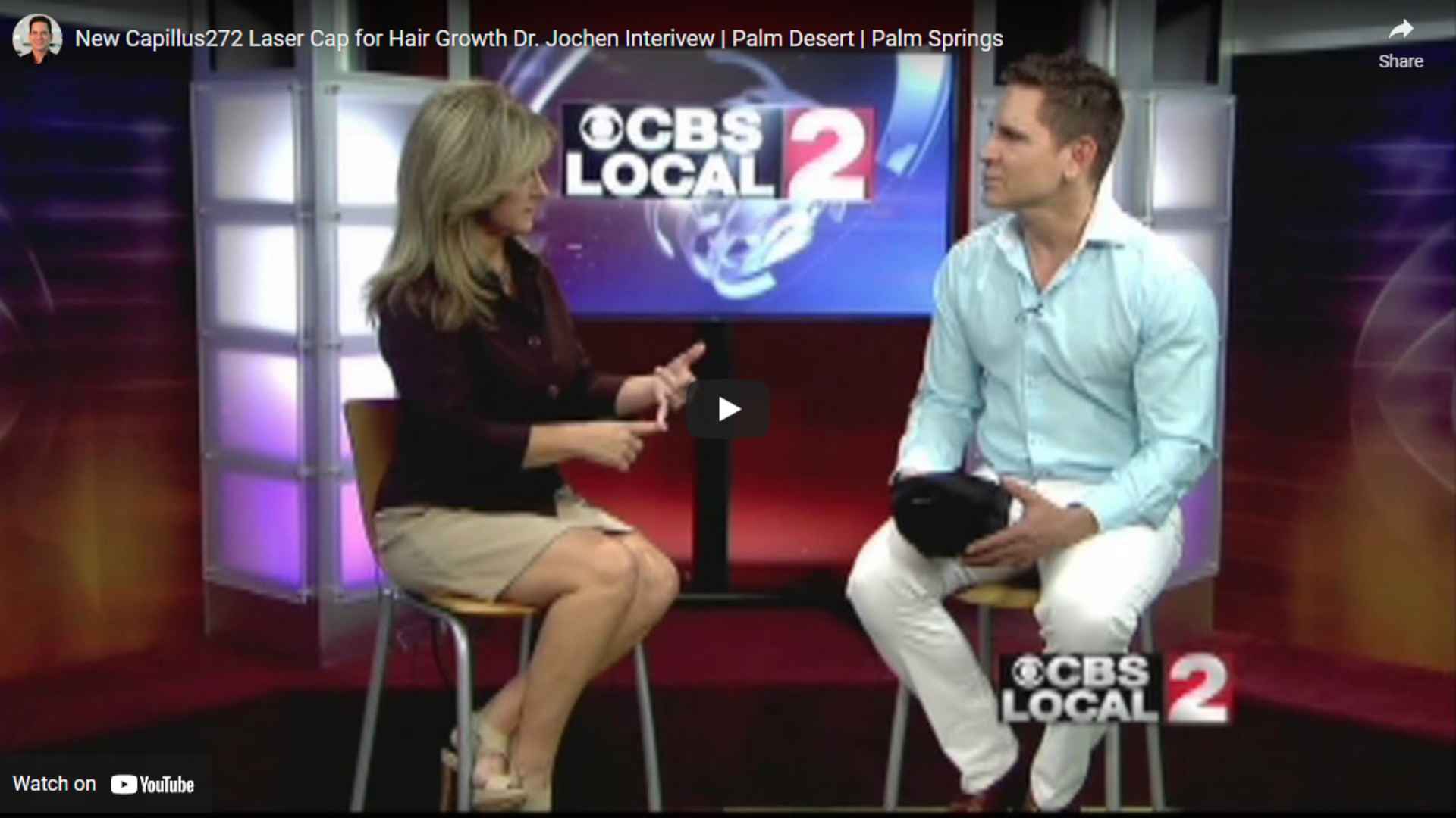 Jennifer Daniels and Dr Timothy Jochen On the new Cap Laser