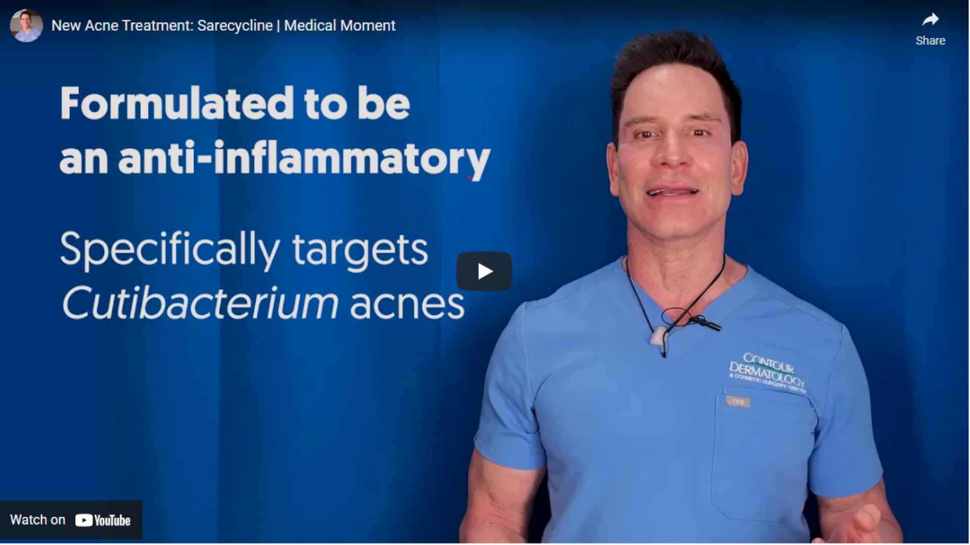 New Acne Treatment: Sarecycline | Contour Dermatology